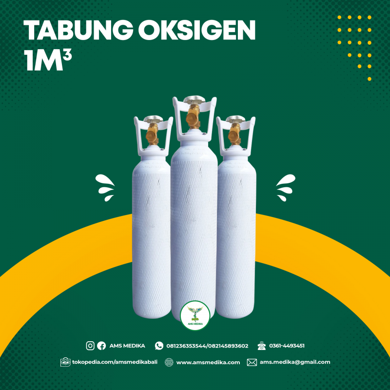 Tabung Oksigen 1m3 - AMS MEDIKA