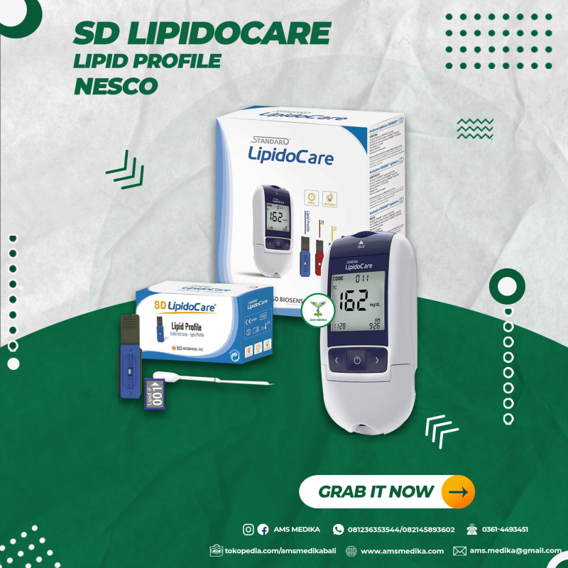 SD Lipidocare Lipid Profile Test Strip Nesco - AMS MEDIKA