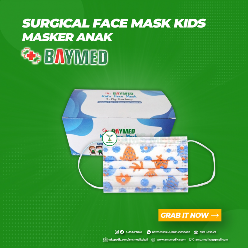 Surgical Face Mask Kids Baymed - AMS MEDIKA