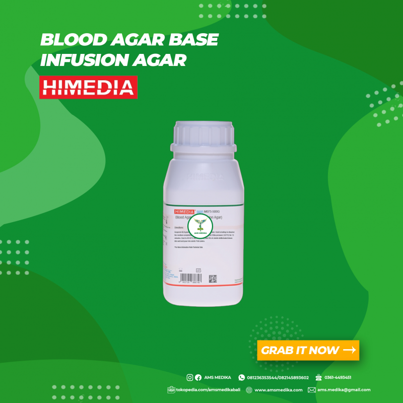 Blood Agar Base (Infusion Agar) Ukuran 100Gram Himedia - AMS MEDIKA