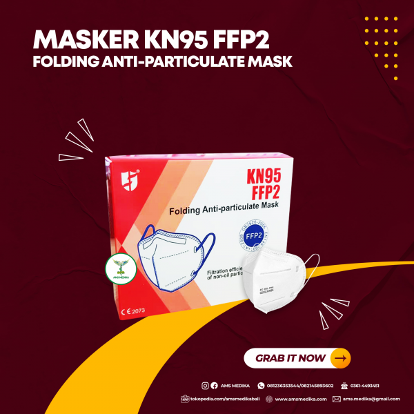 Masker KN95 FFP2 Folding Anti Particulate Mask - AMS MEDIKA