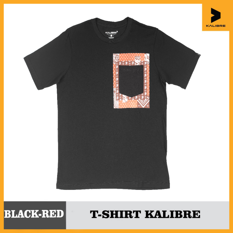 Kalibre T shirt 980643 Black-Red - KALIBRE