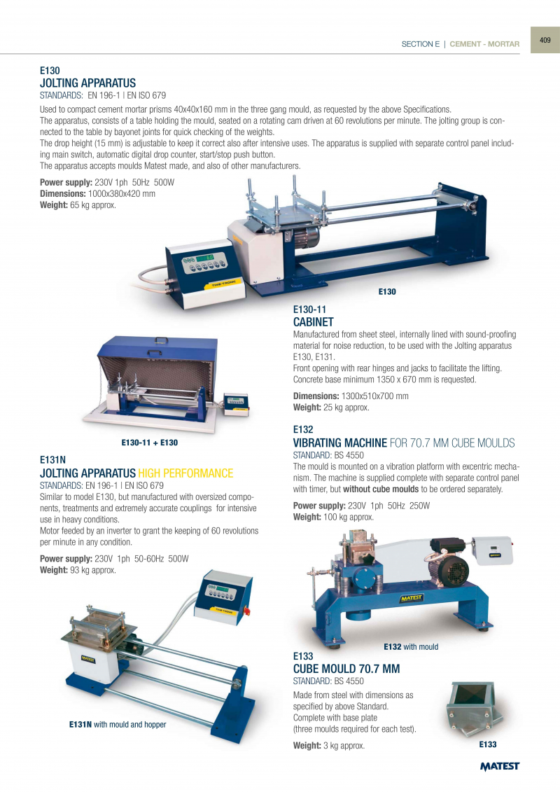 MATEST - Jolting Apparatus,Cabinet,Vibrating Table Moulds - PT Mora ...