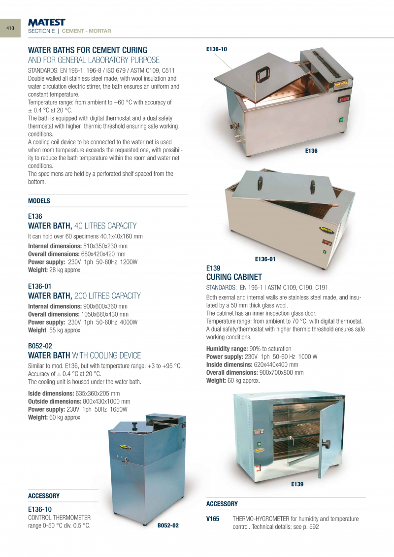 MATEST - WATERBATH,CURING CABINET FOR CEMENT - PT Mora Anugerah Berkat