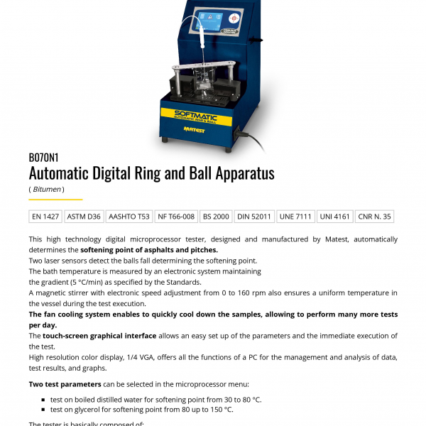 SOFTMATIC - AUTOMATIC DIGITAL RING AND BALL APPARATUS - PT Mora ...