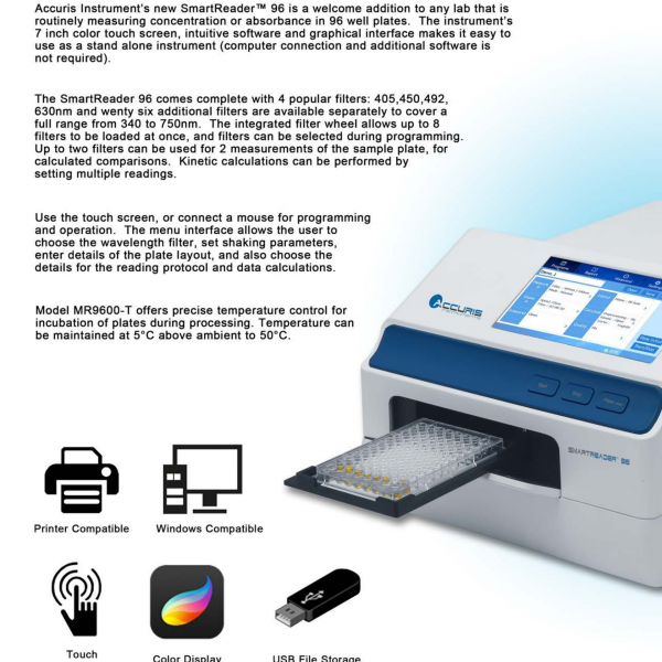 ACCURIS SmartReader 96, Microplate Absorbance Reader - PT Mora Anugerah ...