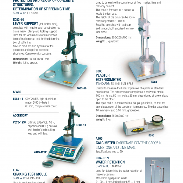 MATEST - Calcimeter Carbonate Content of Aggregates, Water Retention ...