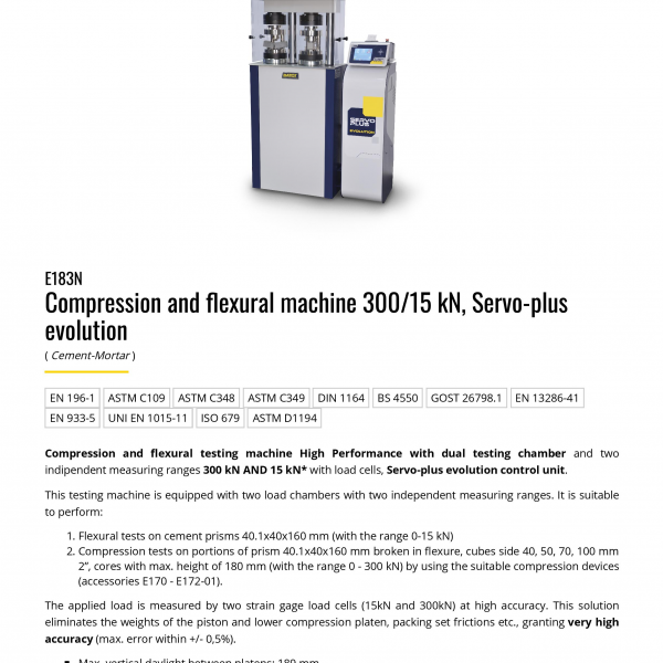 MATEST - COMPRESSION FLEXURAL TESTING MACHINE MORTAR - PT Mora Anugerah ...