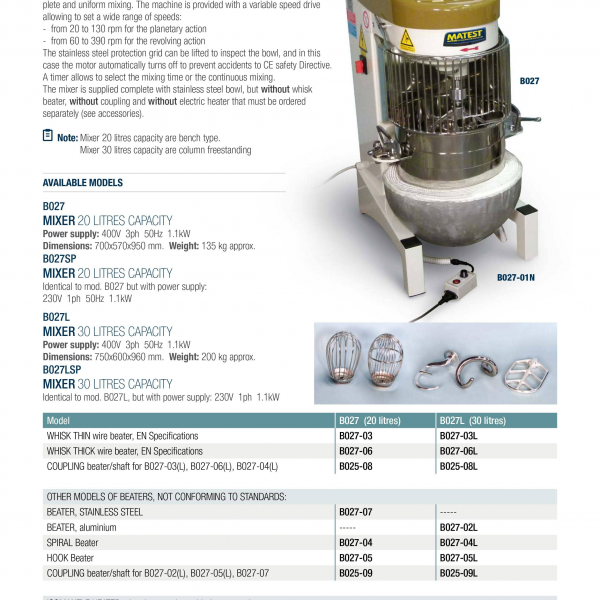 MATEST - LABORATORY BITUMINOUS MIXERS - MIXER 5 LITRES CAPACITY - PT ...