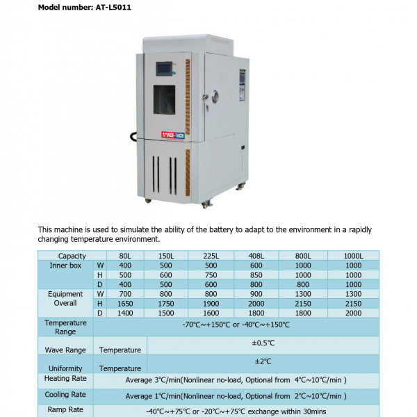 Programmable High and Low Temperature Test Chamber - PT Mora Anugerah ...