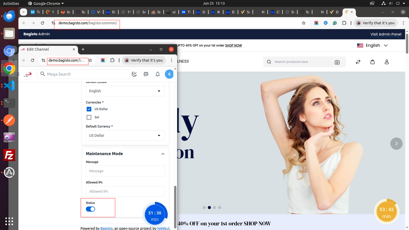 Maintenance Mode is not working properly · Issue #10819 · bagisto/bagisto · GitHub