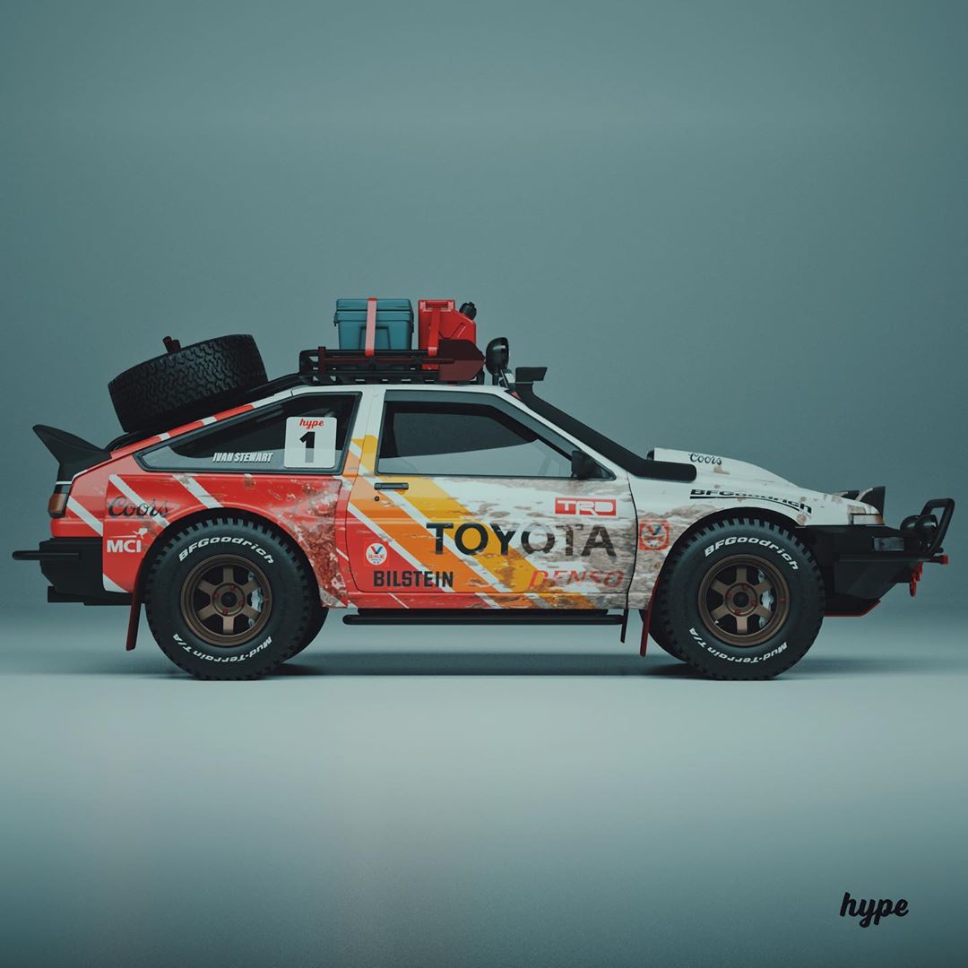 Designer Stevo Menghasilkan Rekaan AE86 Versi Off-Road