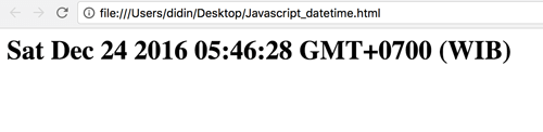 Javascript Format Datetime