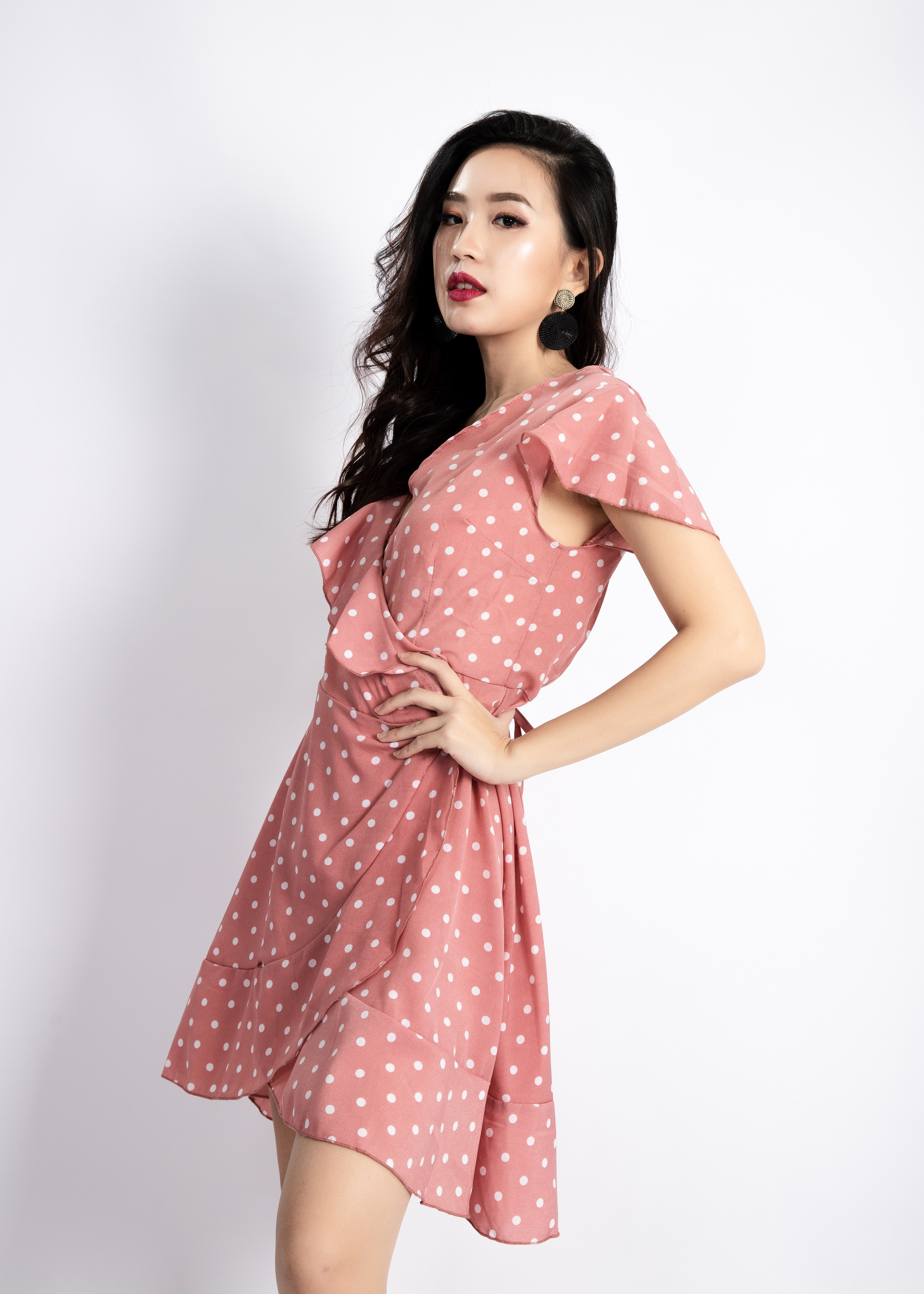 Merry Dots Dress in Pink • Dreamscape