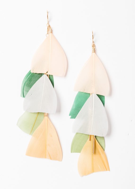 Songbird’s Feathers hook earrings • Dreamscape