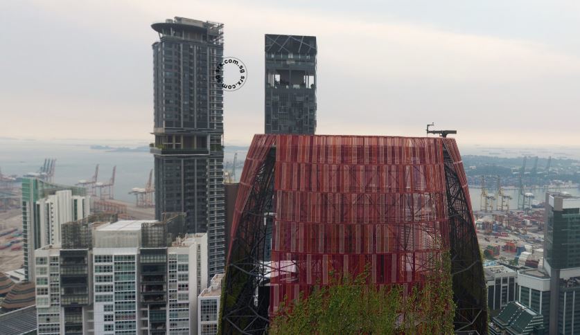 Wallich Residence At Tanjong Pagar Centre Drone and Condo Details ...