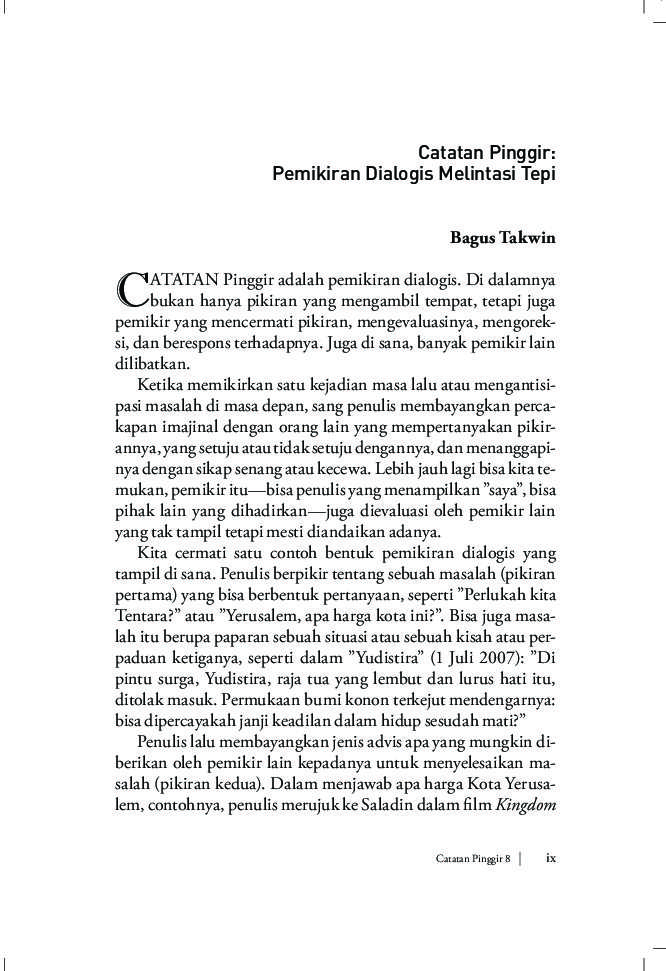 CATATAN PINGGIR GOENAWAN MOHAMAD PDF CATATAN PINGGIR GOENAWAN MOHAMAD PDF