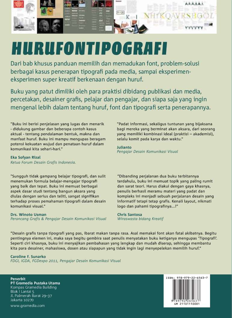 Jual Buku Font And Tipografi oleh Surianto Rustan, S.Sn. - Gramedia ...