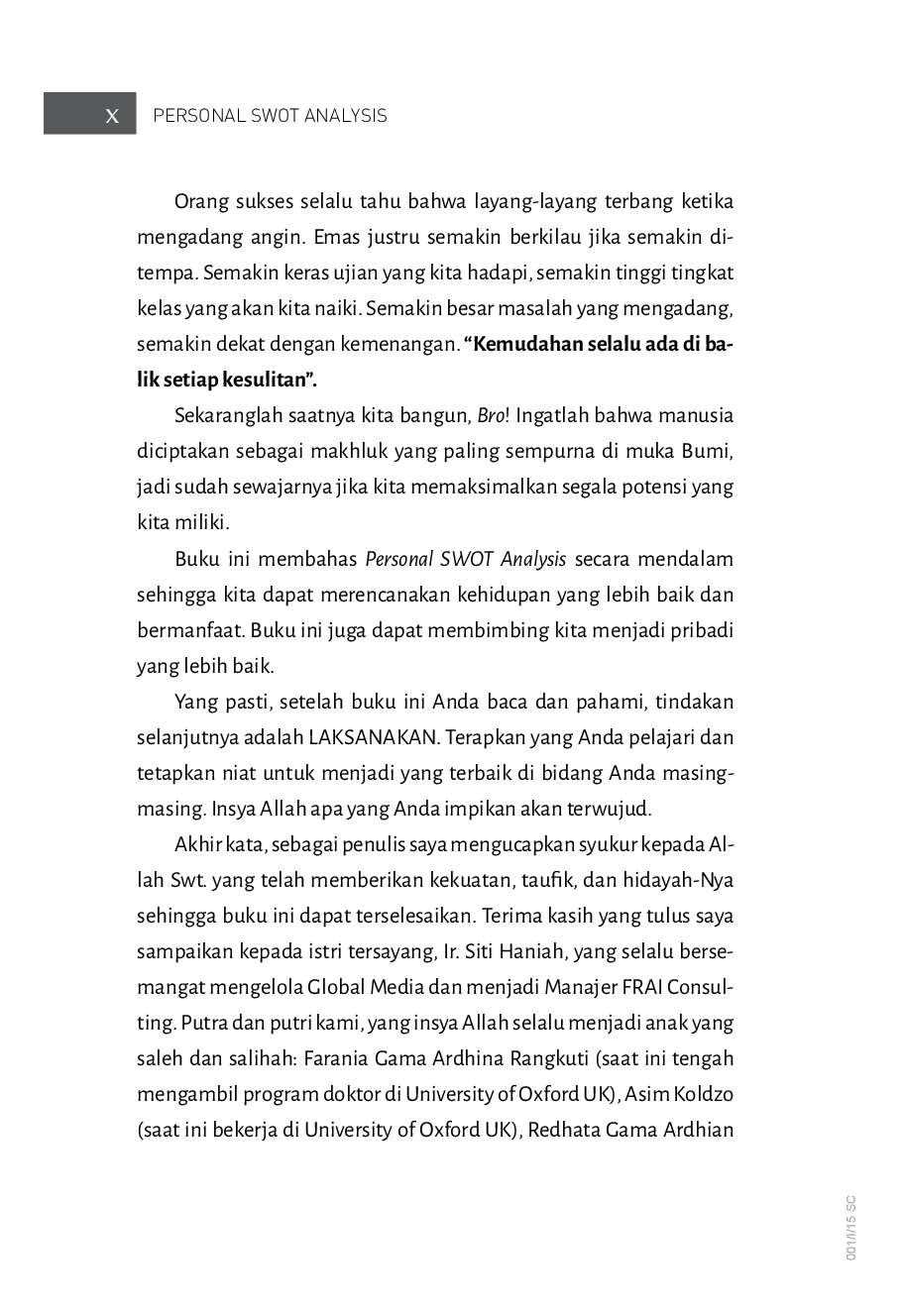 Personal SWOT Analysis Book by Freddy Rangkuti - Gramedia Digital