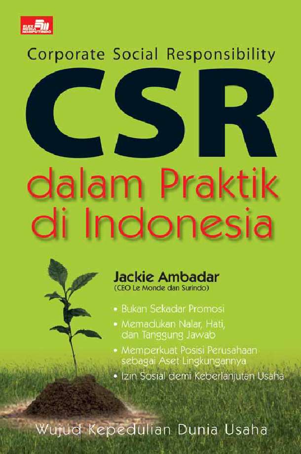 Jual Buku CSR DALAM PRAKTIK DI INDONESIA oleh Jacki Ambadar - Gramedia Digital Indonesia