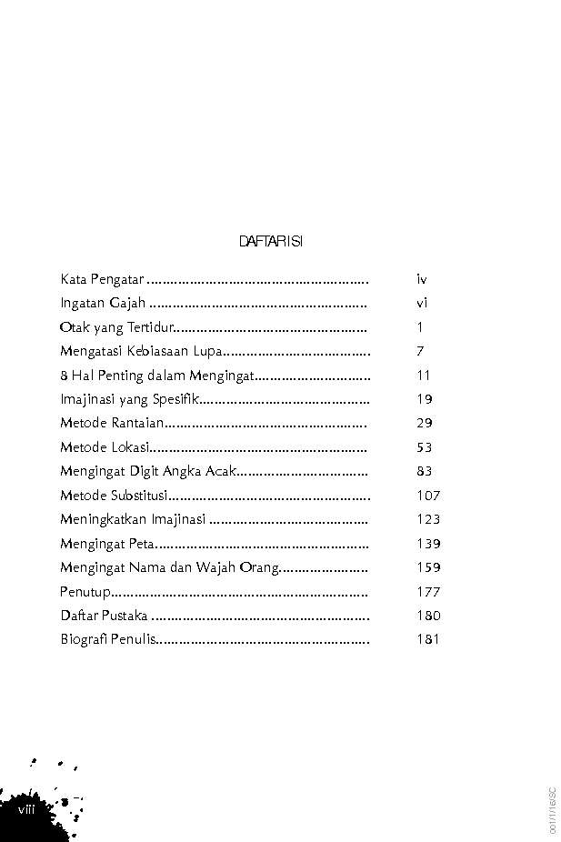 Jual Buku Memorizing Like An Elephant oleh Yudi Lesmana - Gramedia ...