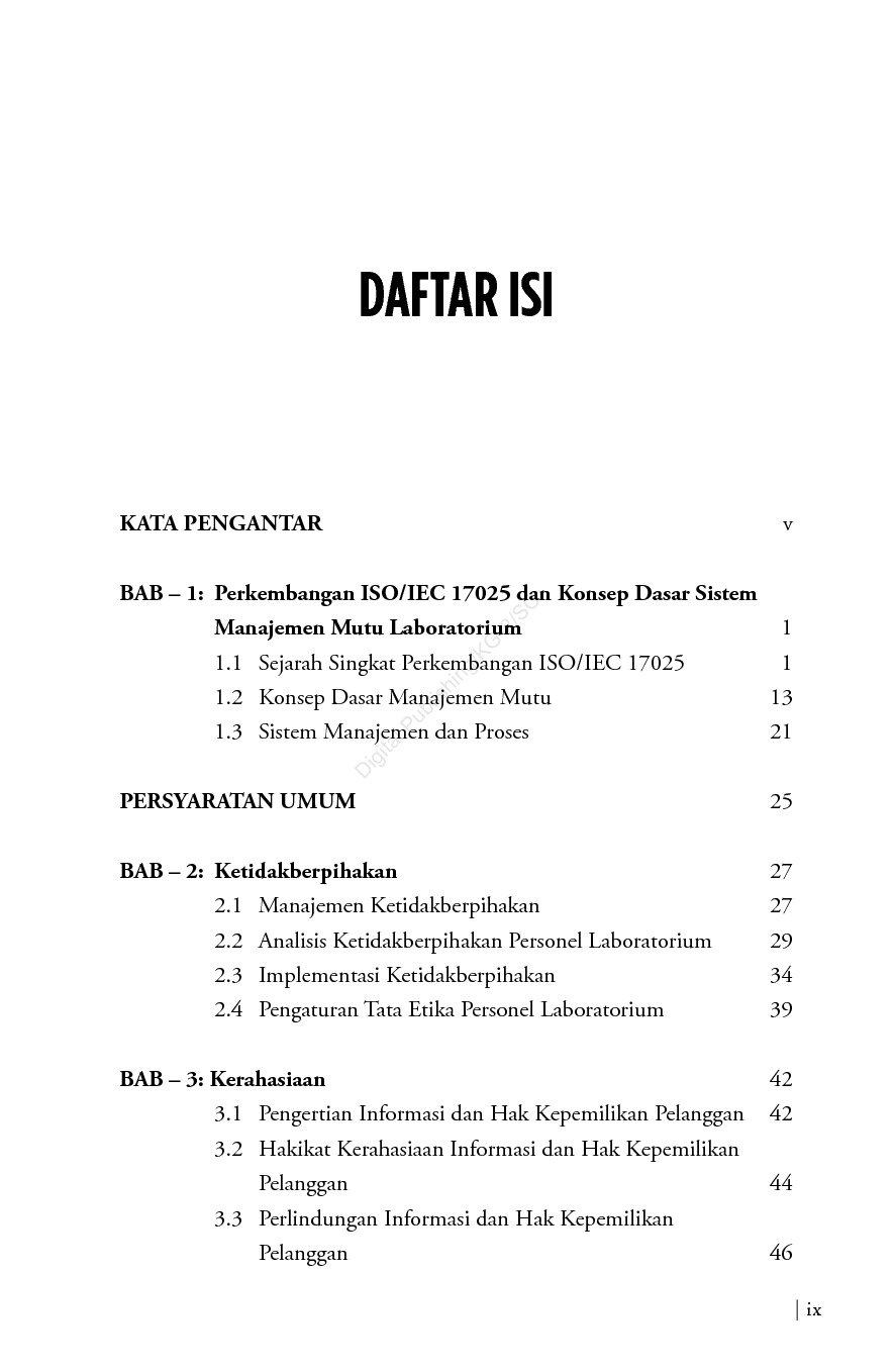Jual Buku Persyaratan Umum Kompetensi Laboratorium Pengujian & Laboratorium Kalibrasi ISO/IEC ...