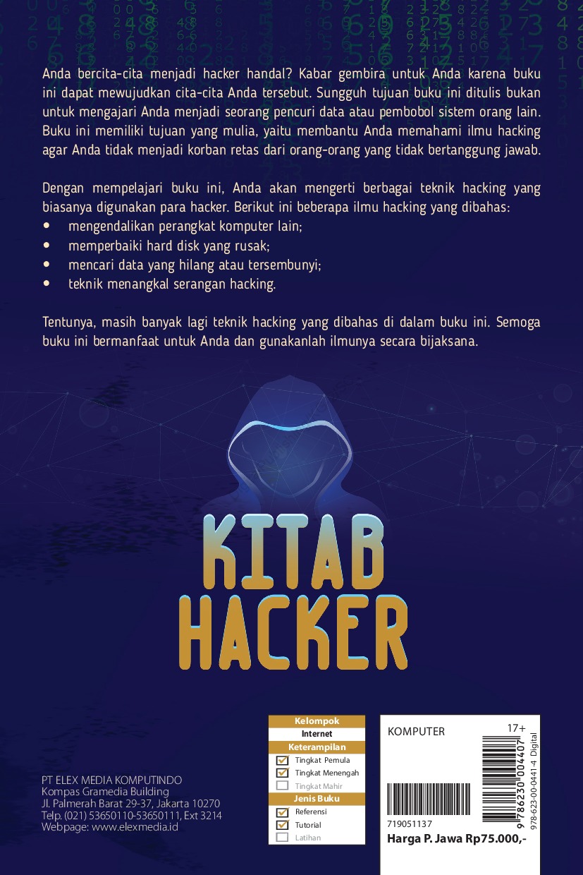 Jual Buku Kitab Hacker oleh Dedik Kurniawan - Gramedia Digital Indonesia