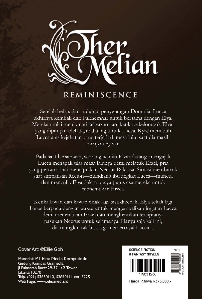 Jual Novel Ther Melian: Reminiscence Karya Shienny M.s | Toko Buku ...