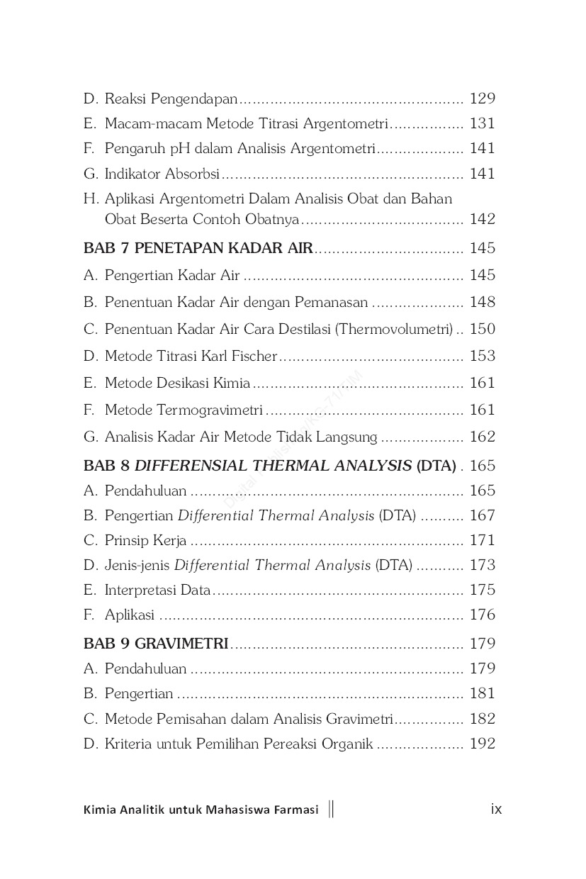 Jual Buku Kimia Analitik untuk Mahasiswa Farmasi Karya Vevi Maritha | Toko Buku Online Terbesar ...