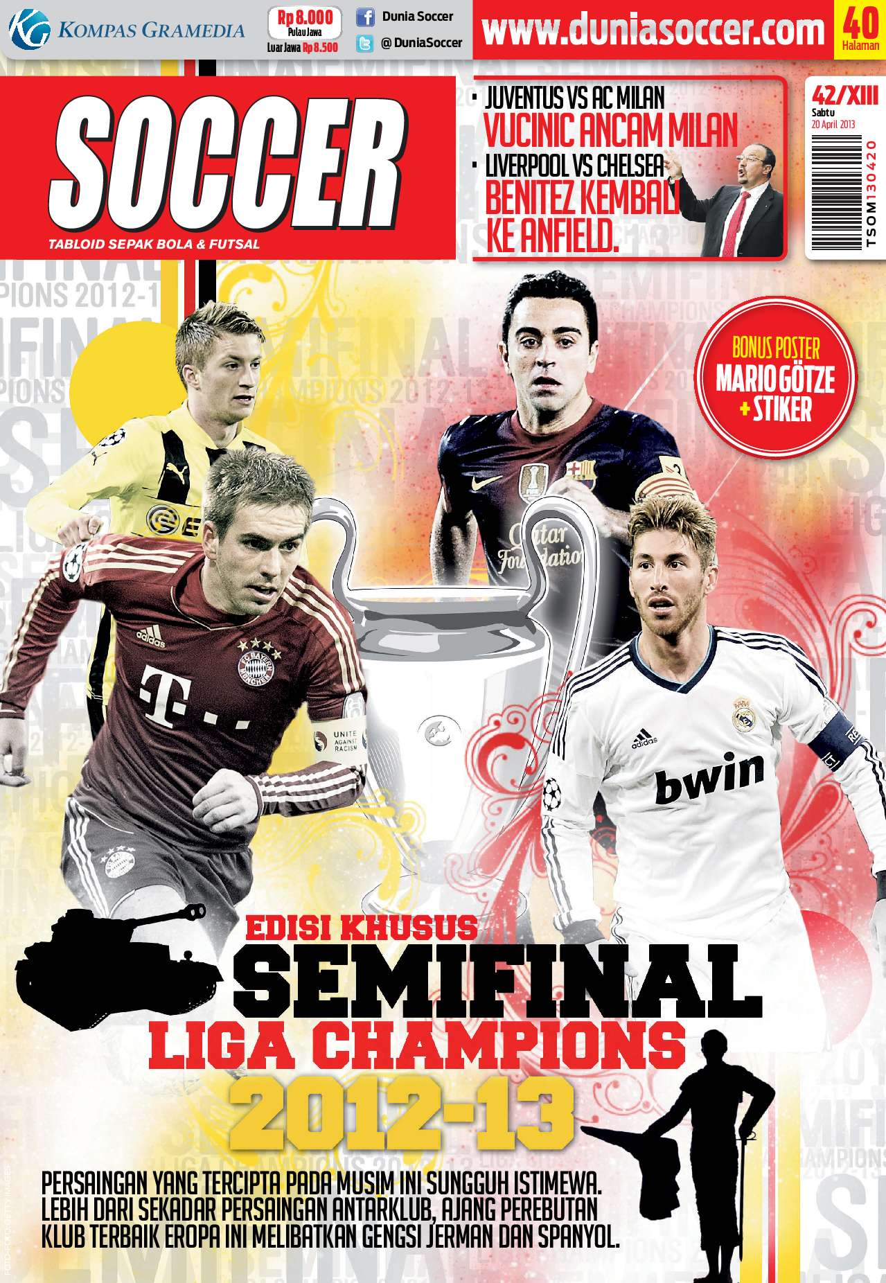 Soccer Magazine Cover