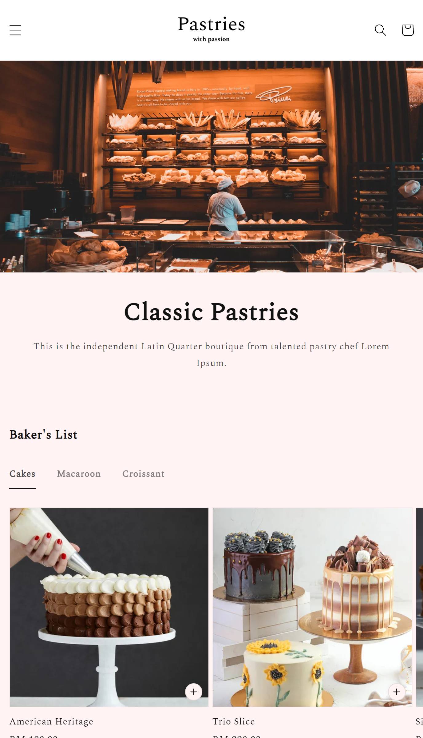 Pastries | Beautiful Themes | EasyStore