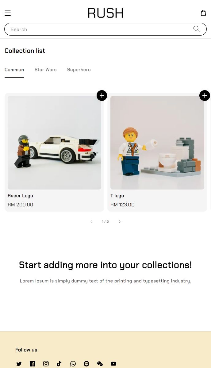 Rush | Beautiful Themes | EasyStore