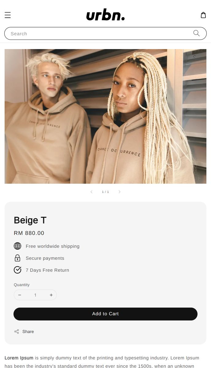 Urbn | Beautiful Themes | EasyStore