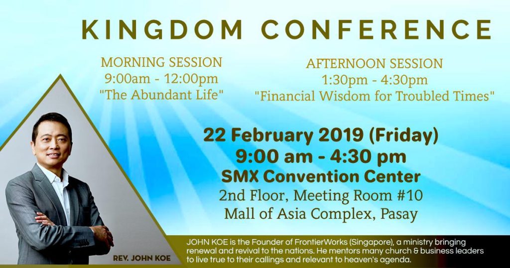 Conference: Kingdom Conference @Pasay, Philippines | FrontierWorks