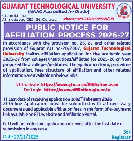 Welcome to Gujarat Technological University