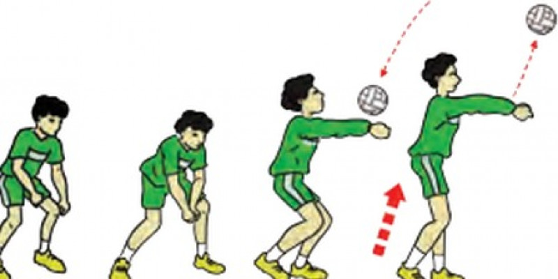 Rangkaian Gerakan Tehnik Dasar Passing Atas Bola Voli | My XXX Hot Girl