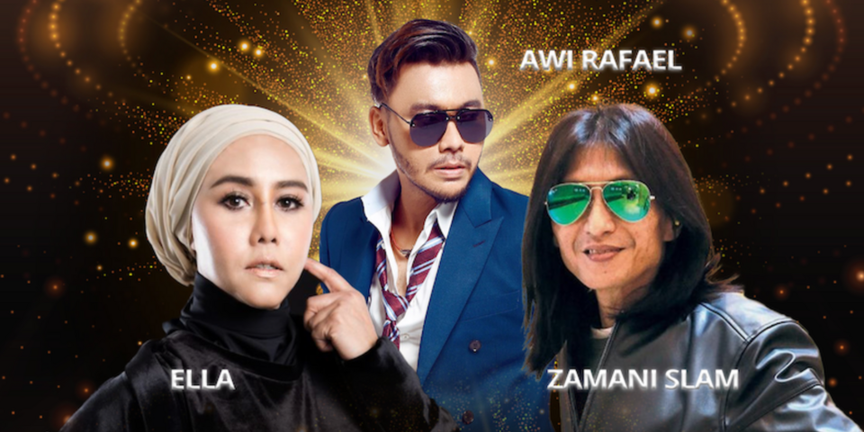 Malay music legends Awi Rafael, Zamani Slam, and ELLA unite at MUZIK