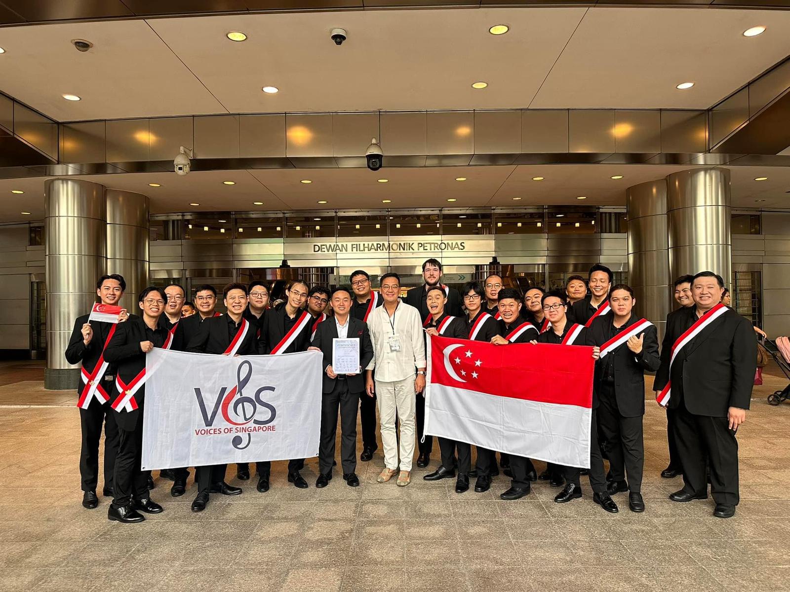 Voices Of Singapore Men's choir shines at Malaysian Choral Eisteddfod