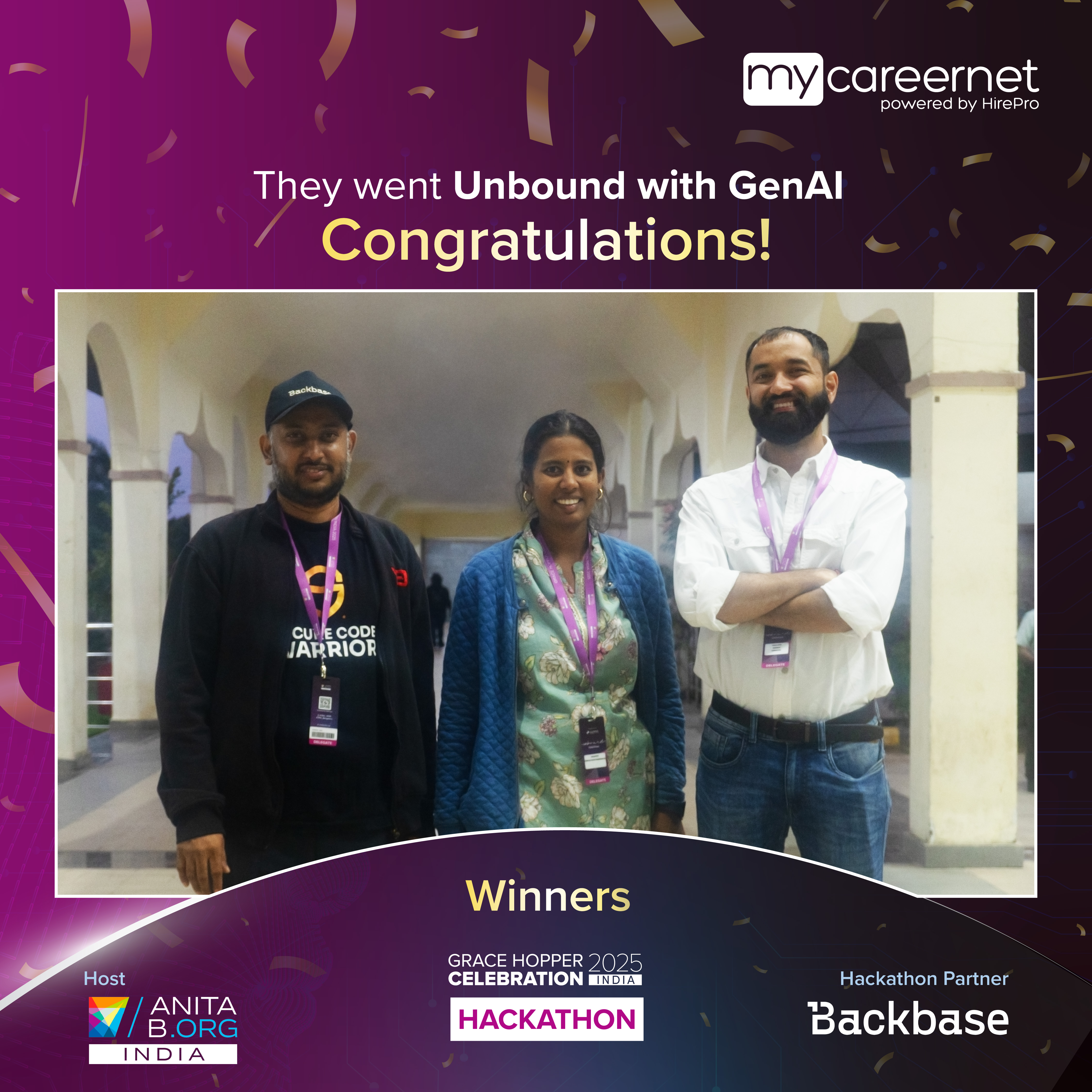 AnitaB.org India GHCI 25 Hackathon | Unbound with GenAI: Breaking Barriers, Creating Impact ...