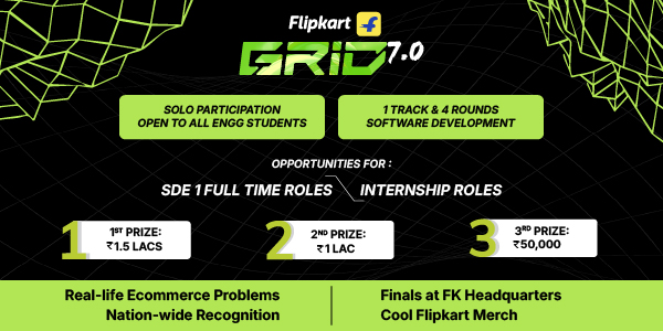 Flipkart GRiD 7.0- | Prize contest by MyCareernet