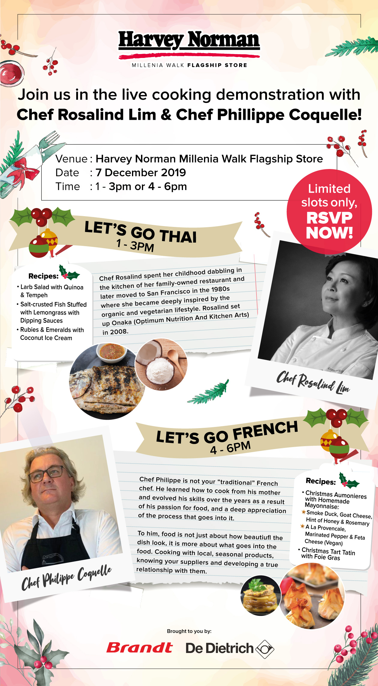 Christmas Live Cooking Demonstration | Harvey Norman Singapore
