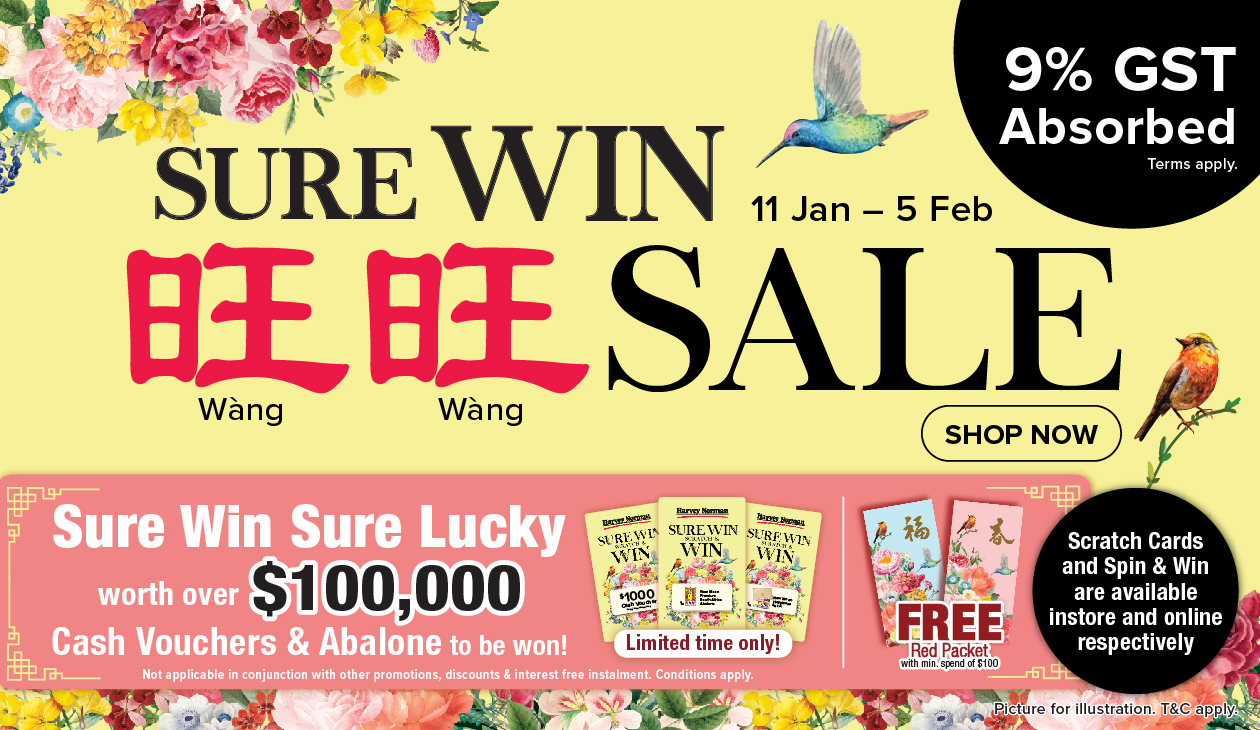 Sure Win Wang Wang Sale 2024 IT | Harvey Norman Singapore