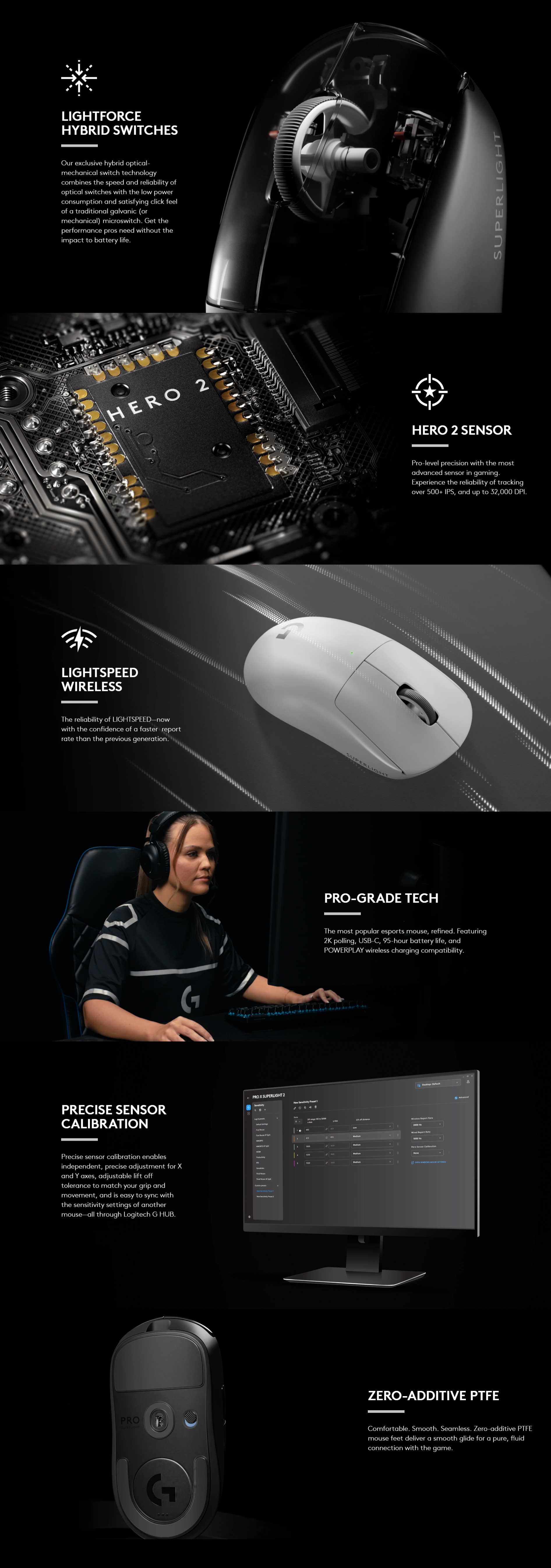 Logitech Pro x Superlight 2 Lightspeed Wireless Gaming Mouse - Pink ...