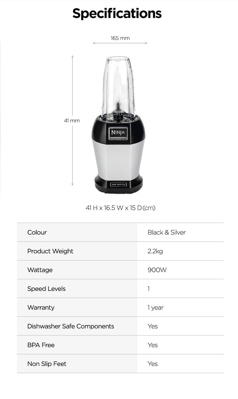 Ninja Pro Blender (BL450) | Harvey Norman Malaysia