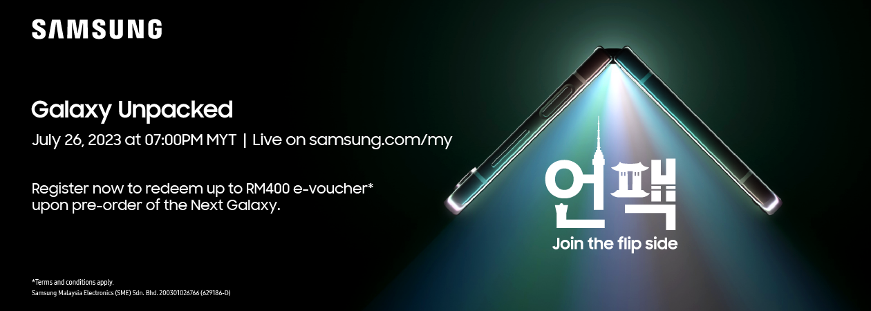 Register Your Interest: Galaxy Unpacked - Join the flip side | Harvey Norman Malaysia