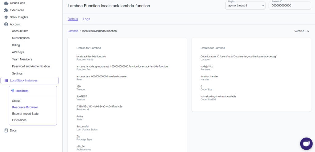 DEBUGGING AWS LAMBDA VỚI LOCALSTACK | Briswell Vietnam