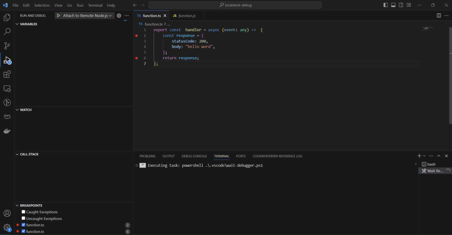 DEBUGGING AWS LAMBDA VỚI LOCALSTACK | Briswell Vietnam