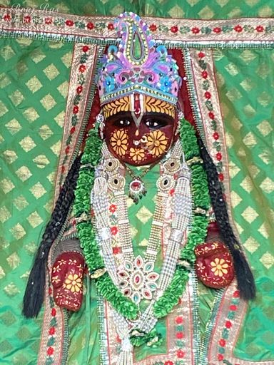 A beautiful close darshan of Shri Vrinda Devi at Shri Vrinda Devi ...