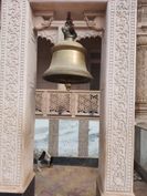 View of the portrait of Shri Kumbhandas Ji hanging on the wall in ...