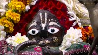 Close deity darshan in white attire in Shri Radha Gopinath Ji Temple ...